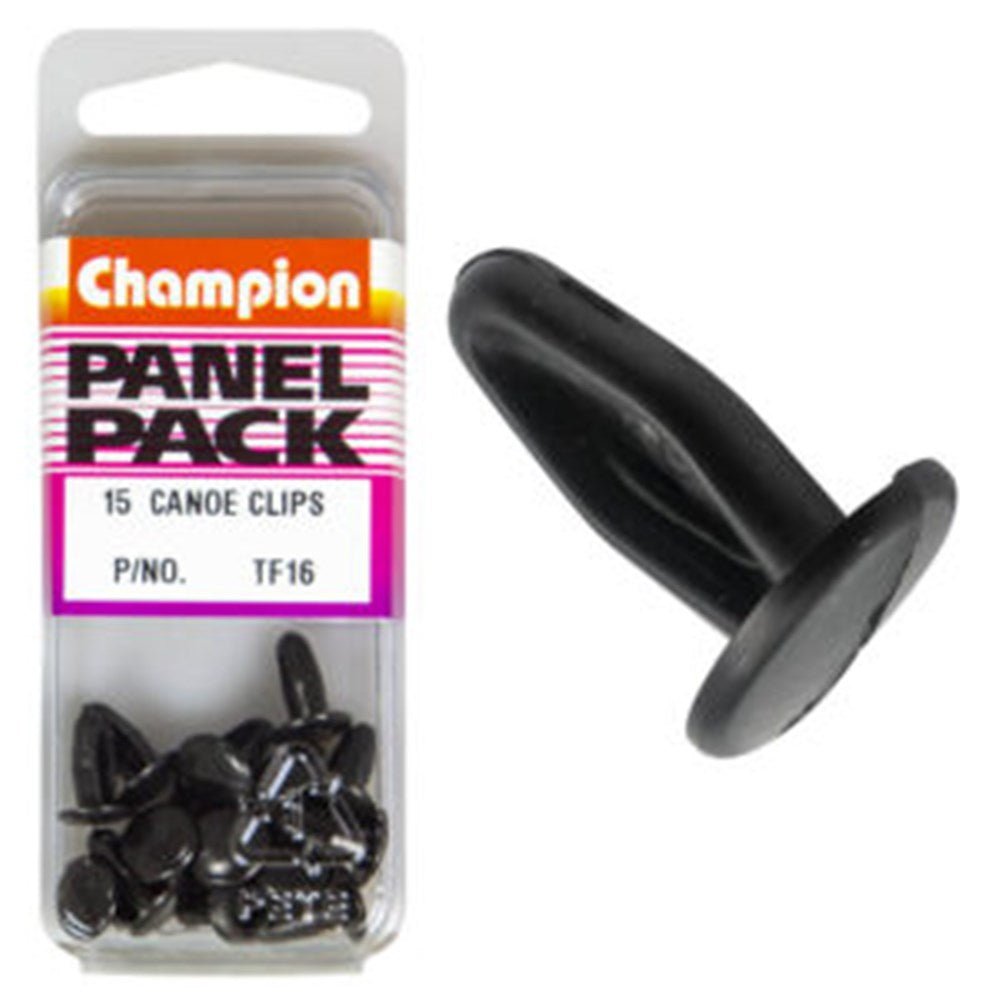 Champion Fasteners Canoe Clips (9.5mm Head, 11.1mm Length, to Suit 1.6-4.8mm Hole) - Pack of 15 ...