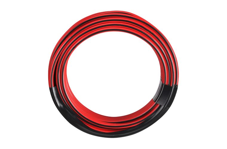 Narva 10A 3MM TWIN CORE FIG 8 CABLE (4M) Red with Black Tracer 5823-4F8