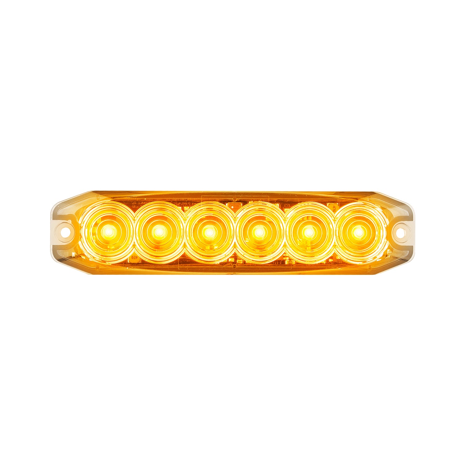 LED Autolamps 120035AM LED Amber Emergency Lamp, 14 Flash Patterns with ...