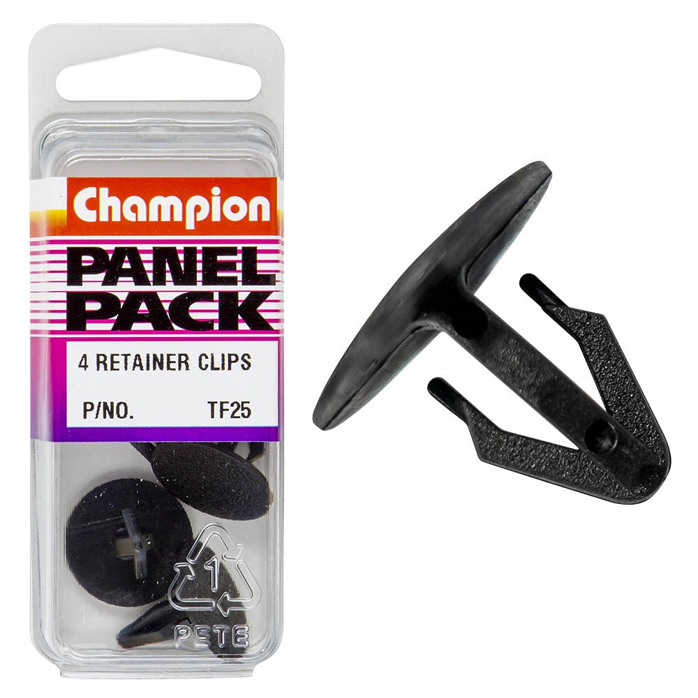 Champion Fasteners Retainer Clips (20mm Head, 18mm Length, to Suit 7mm ...