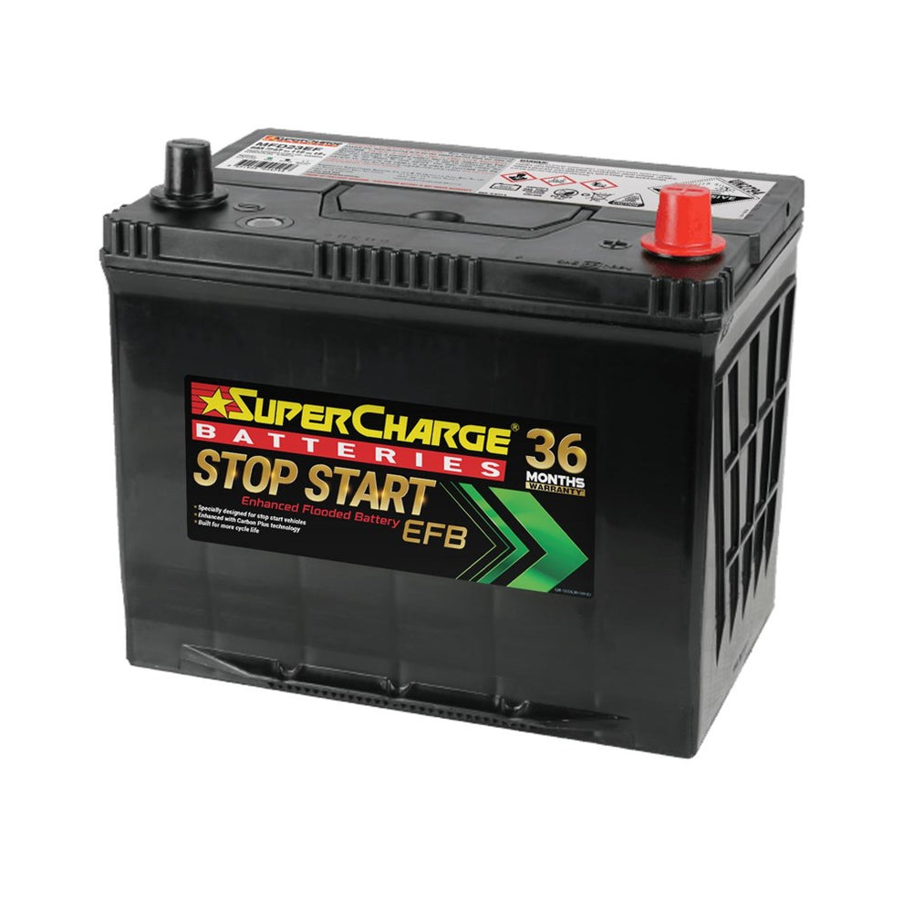 SuperCharge MFD23EF EFB (Enhanced Flooded) Stop Start 12V Battery (Q85 ...