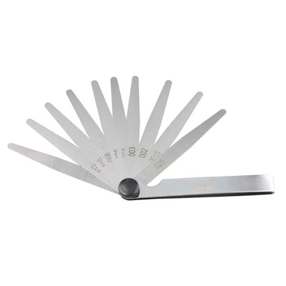 TOLEDO FEELER GAUGE TAPERED 10 BLADE IMPERIAL (SIZE RANGE: 0.0015IN-0 ...