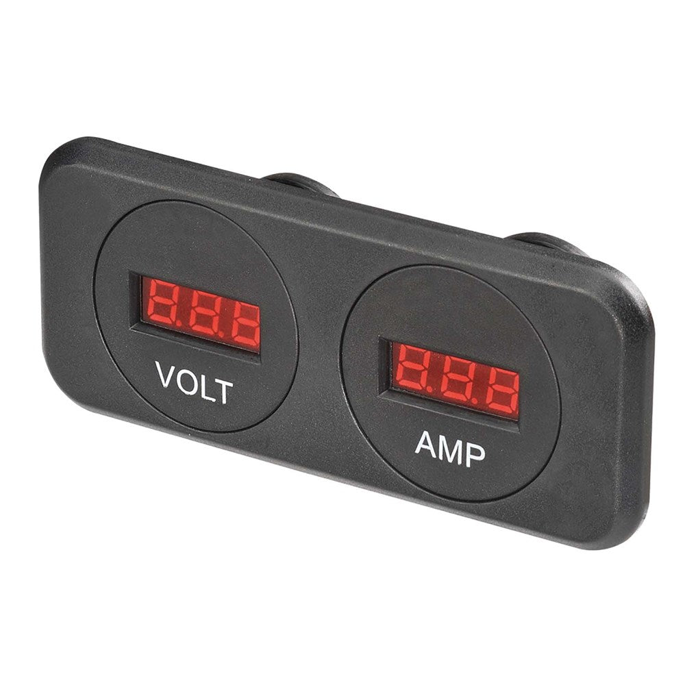 Narva 81148BL Heavy-Duty 12/24V Dc LED Volt And Amp Meters