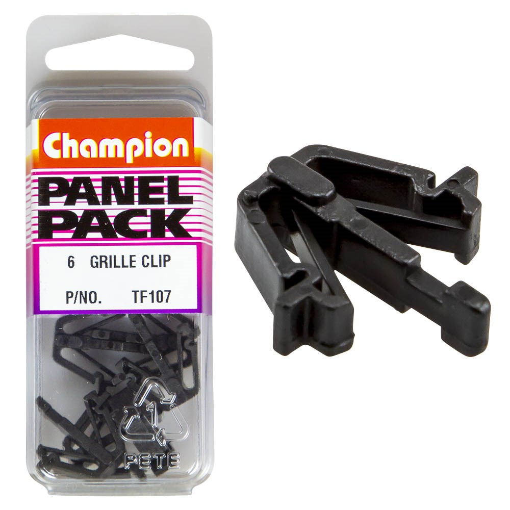 Champion Fasteners Grille Clips (13mm Width, 23mm Length) - Pack of 6 ...