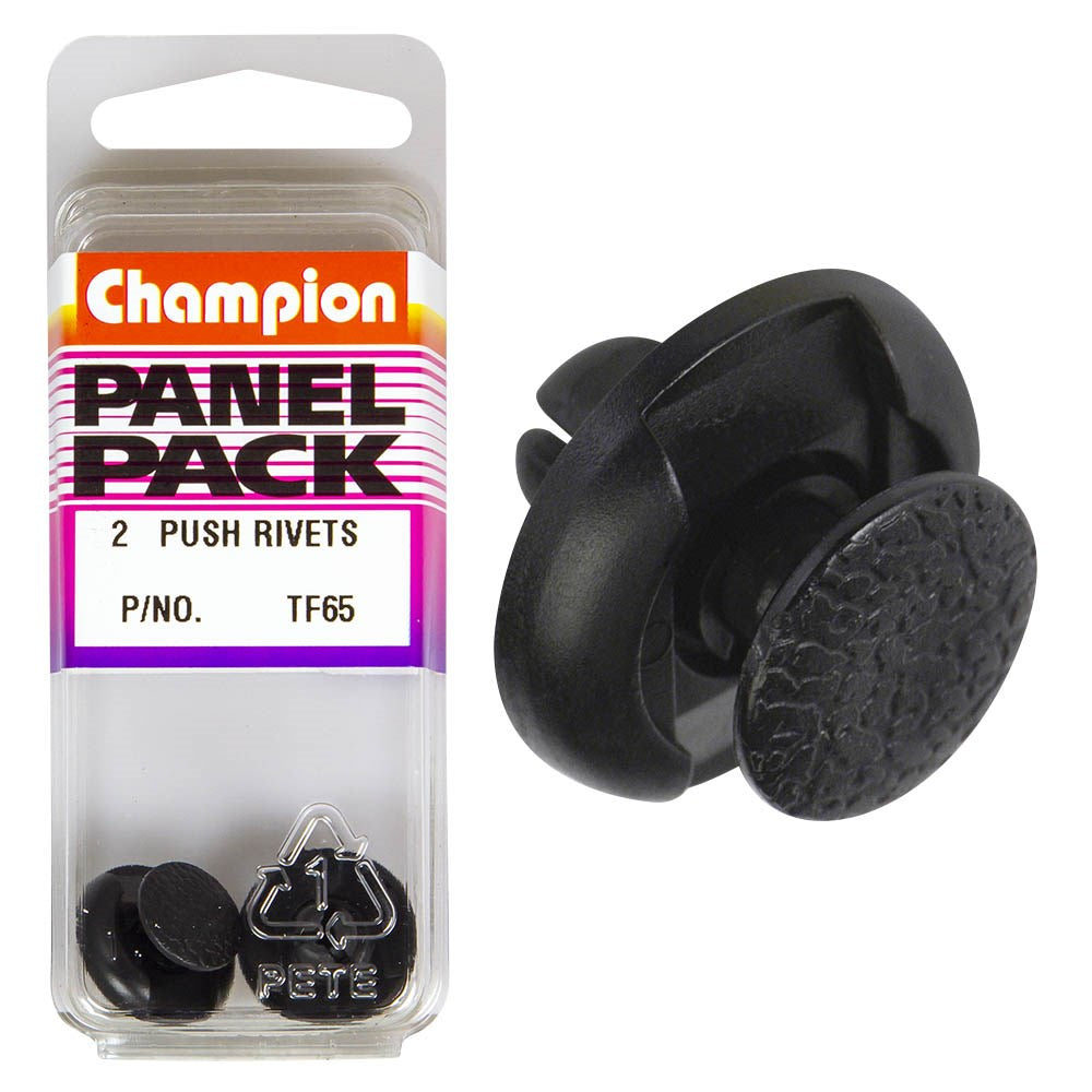 Champion Fasteners Push Rivets (18mm Head, 7mm Length, to Suit 7mm Hole ...