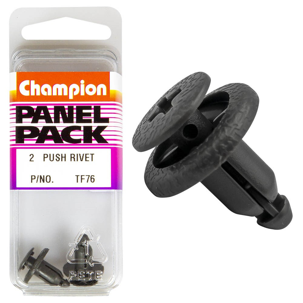 Champion Fasteners Push Rivets (14mm Head, 18mm Length, to Suit 6mm ...