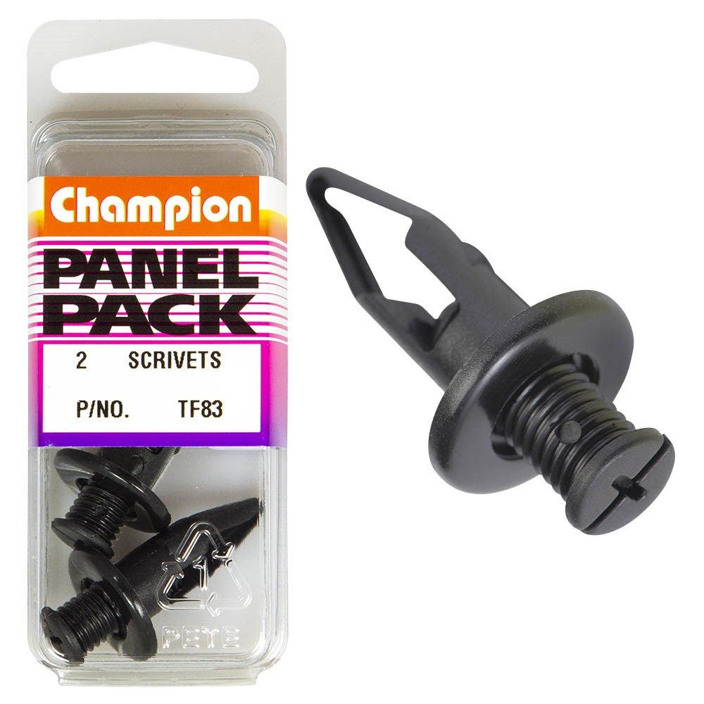 Champion Fasteners Scrivets (20mm Head, 27mm Length, to Suit 10mm Hole ...