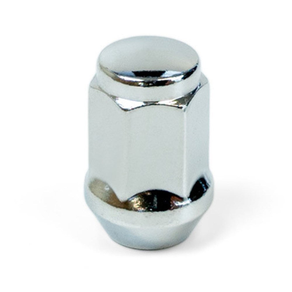 SAAS Single Wheel Nut - 35mm Length, Chrome, Flat Head Bulge Type M12x1 ...