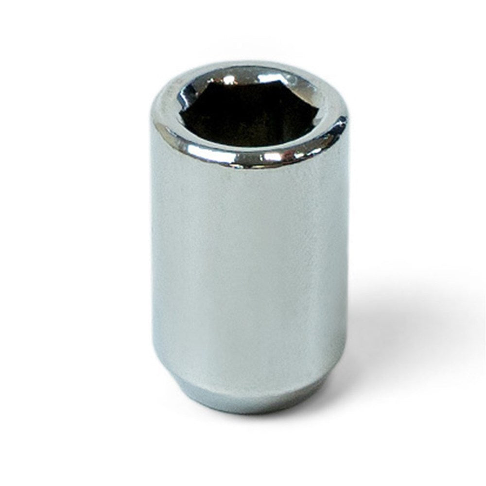 SAAS Single Wheel Nut - 33mm Length, Chrome, 1/2" Thread, Internal Hex ...