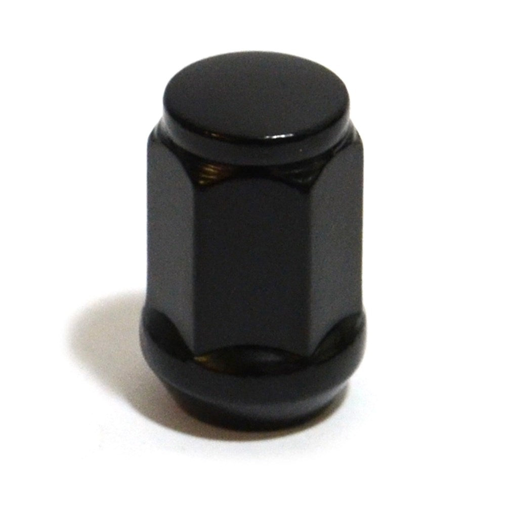 SAAS Single Wheel Nut - 35mm Length, Black, 1/2" Thread, Flat Head ...