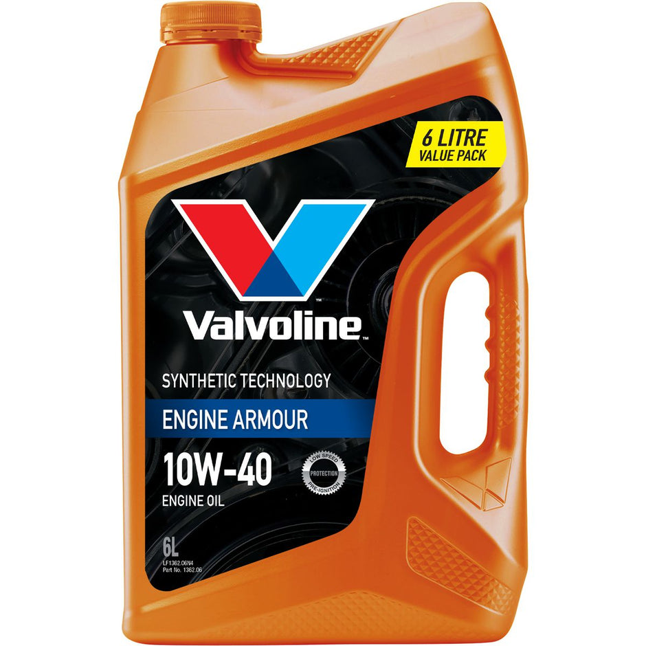 Valvoline Engine Armour 10W-40 Synthetic Technology Engine Oil - 6L ...