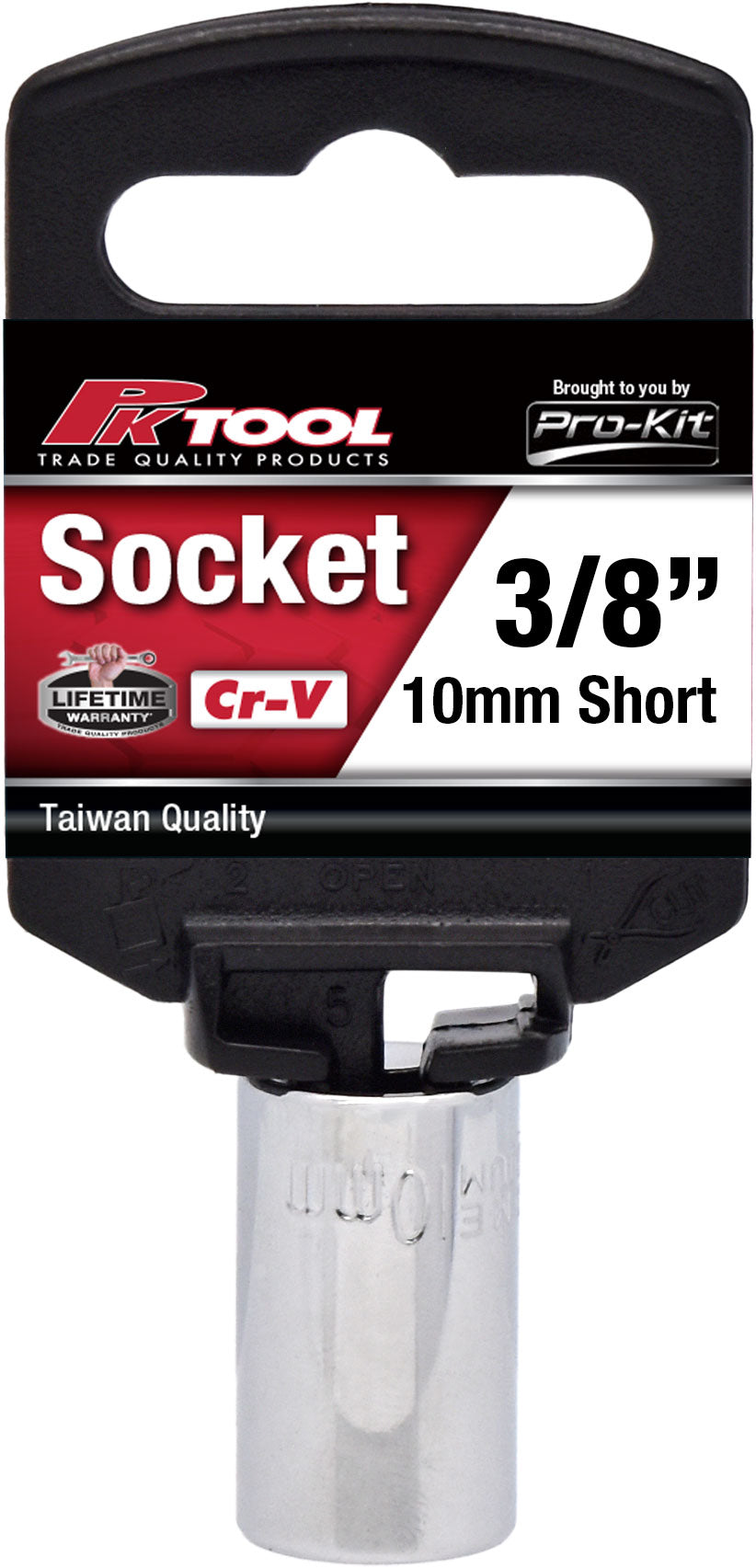 PKTool 3/8 inch Dr 10mm Socket Short - PT10410 | Auto One