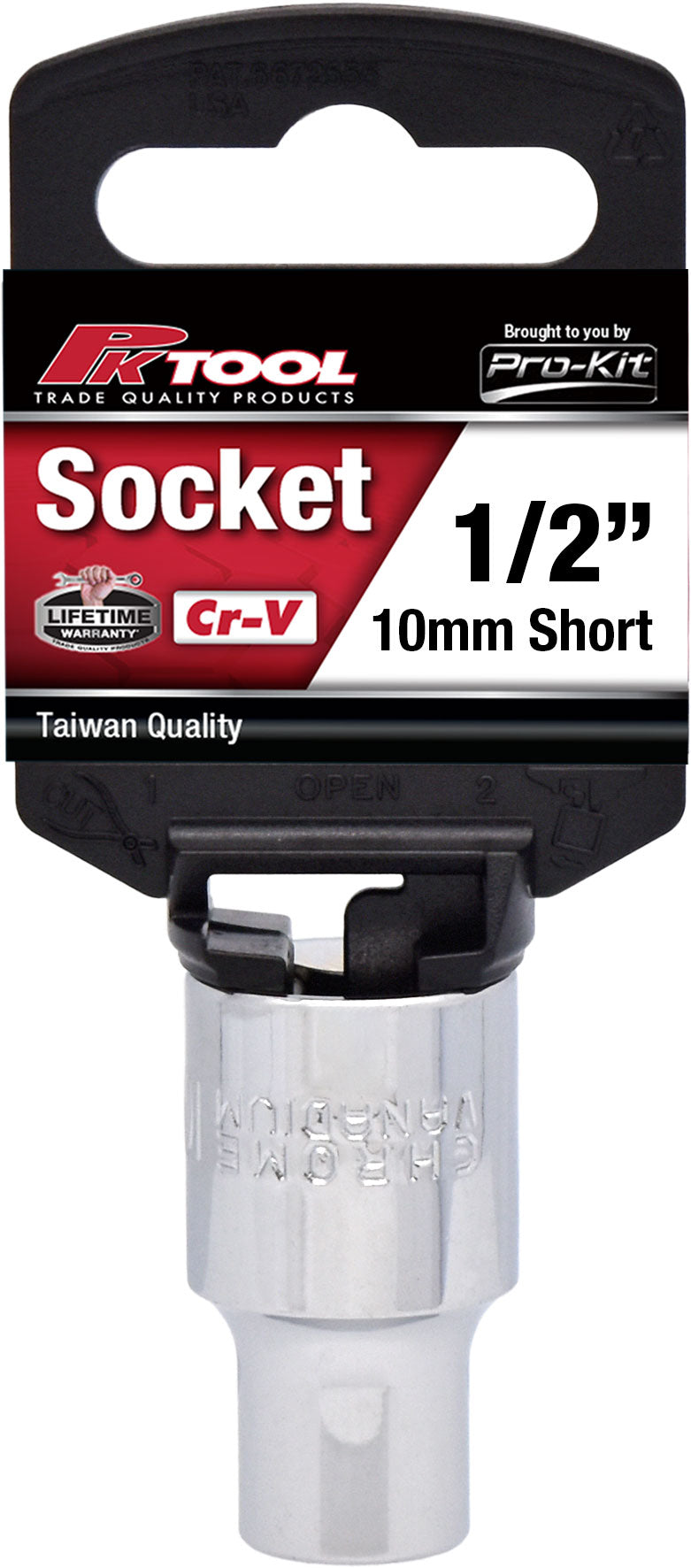 PKTool 1/2 inch Dr 10mm Short Socket - PT10610 | Auto One