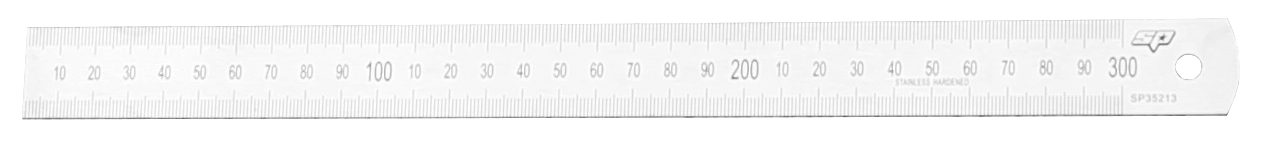 SP Tools Stainless Steel Rulers - Metric/SAE - Individual, Sizes: 300mm ...