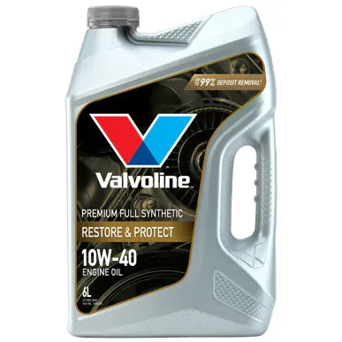 Valvoline Restore & Protect 10W-40 Premium Full Synthetic Engine Oil 6L ...