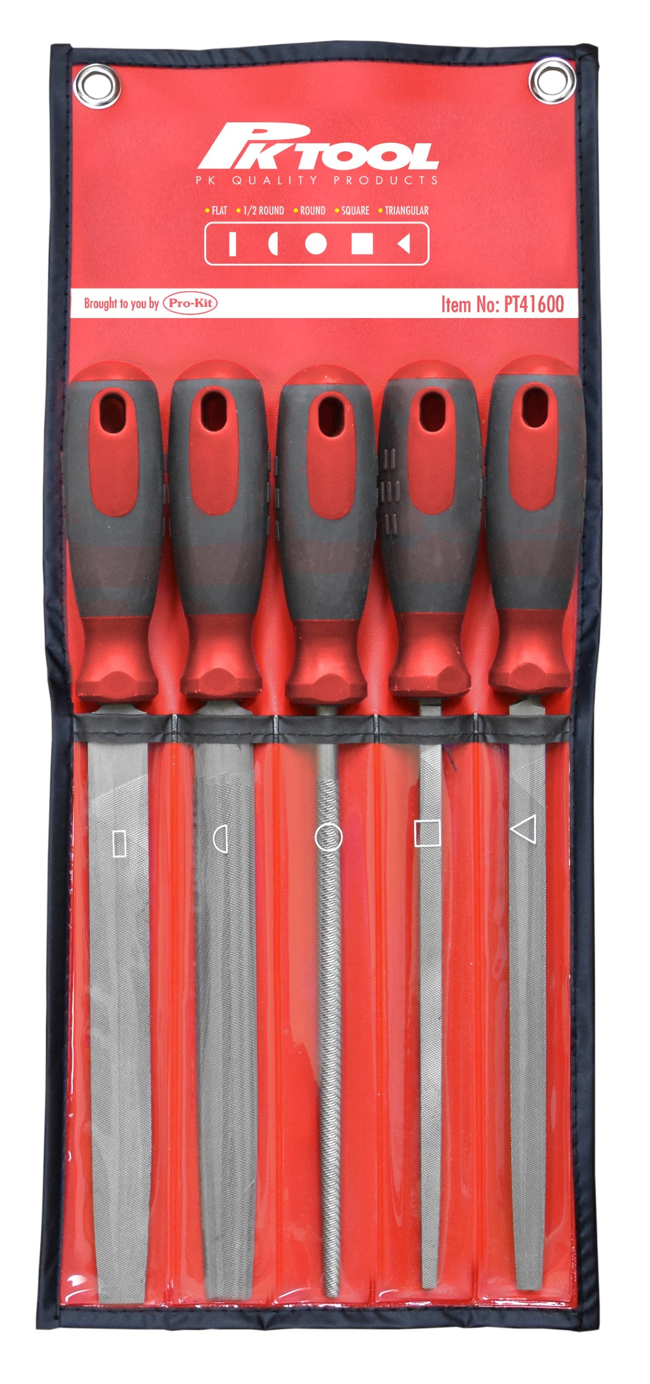 PKTOOL 5pc 200mm File Set - PT41600