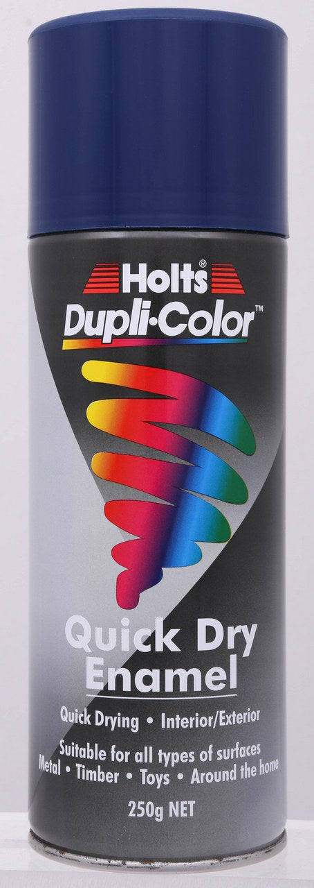 Dupli-Color Quick Dry Enamel Paint - Dark Blue, 250g - CQDE5